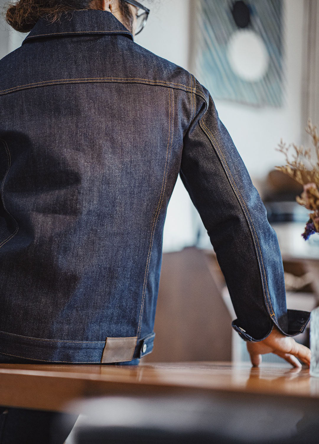 American Retro Workwear Heavyweight Denim Men's Jacket | Harmony Gallery