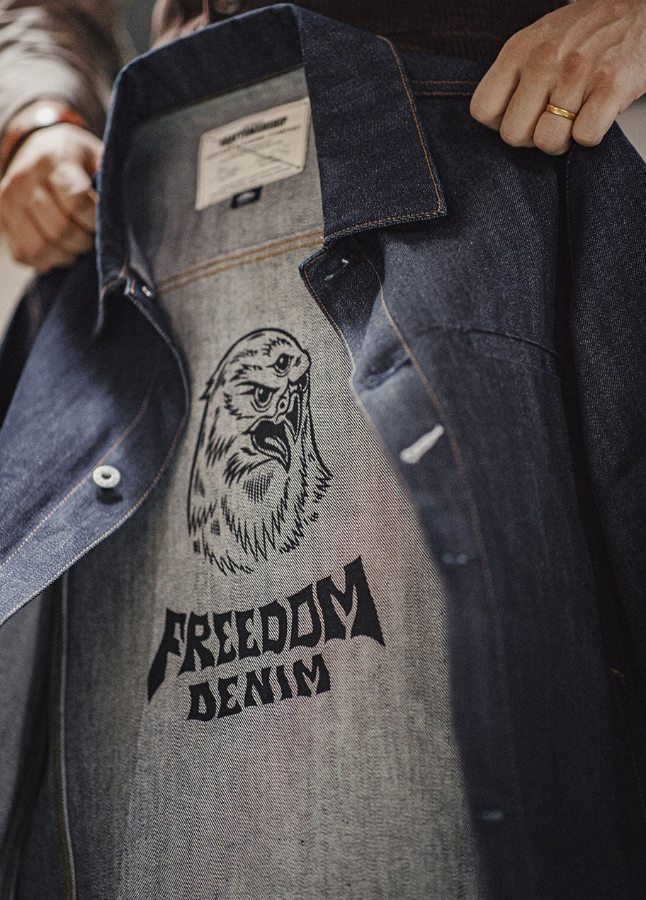 American Retro Workwear Heavyweight Denim Men's Jacket | Harmony Gallery