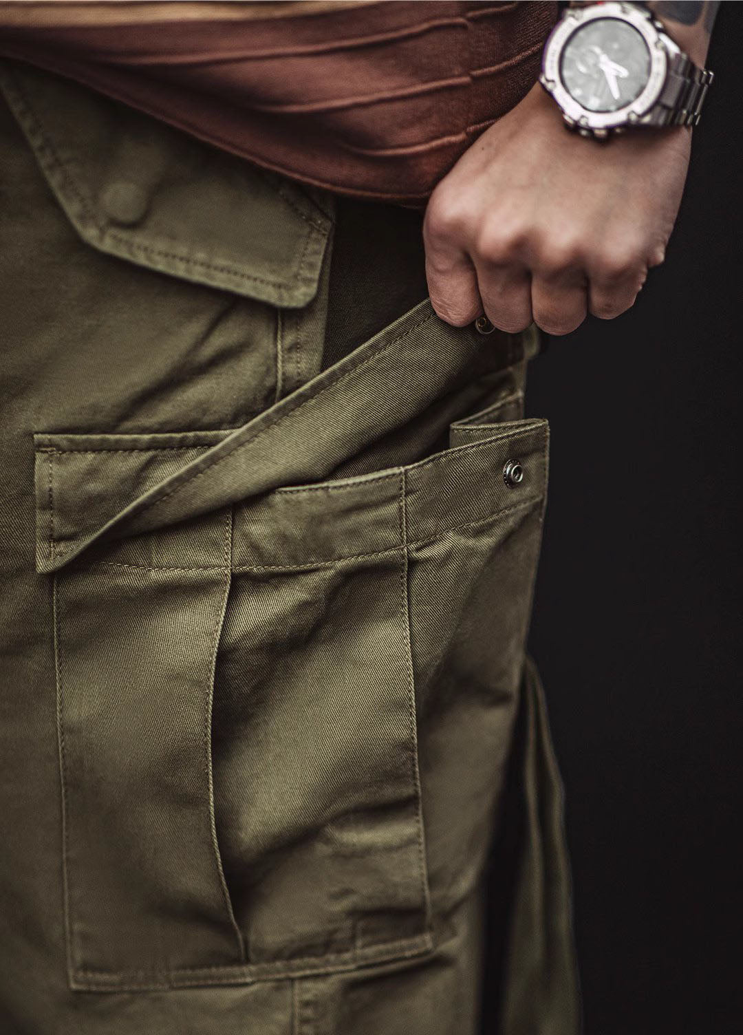 American Retro M51 Multi-Pocket Military Tactical Men's Trousers ...