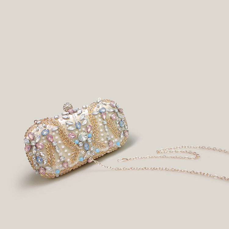 Pastel Rhinestone Banquet High-End Evening Clutch Bag | Harmony Gallery