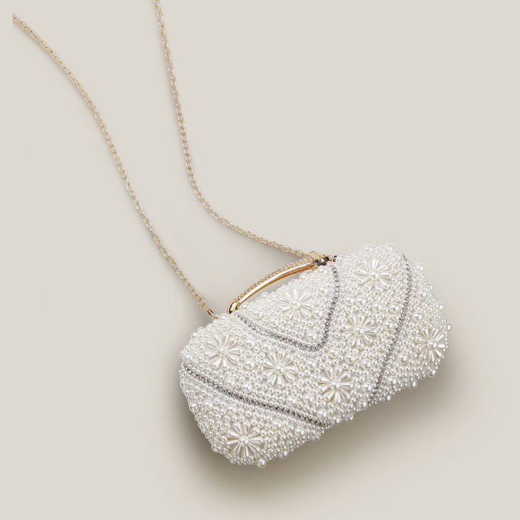Banquet High-End Pearl Evening Bridal Clutch Bag | Harmony Gallery