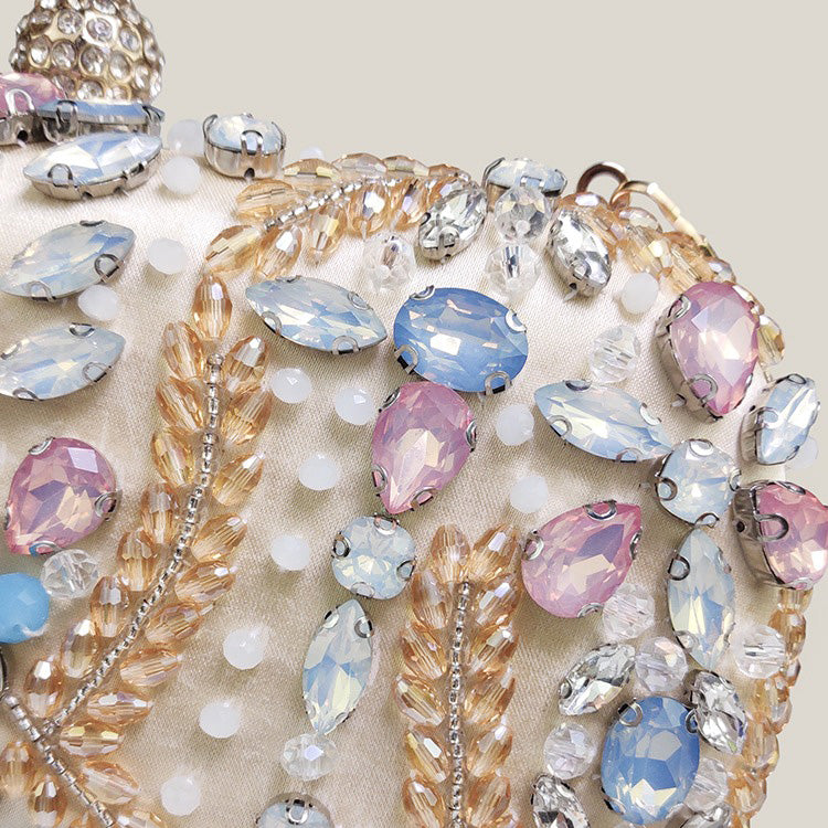 Pastel Rhinestone Banquet High-End Evening Clutch Bag | Harmony Gallery