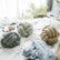 Elegant Vibrant Woven Knot Round Ball Cushions | Harmony Gallery