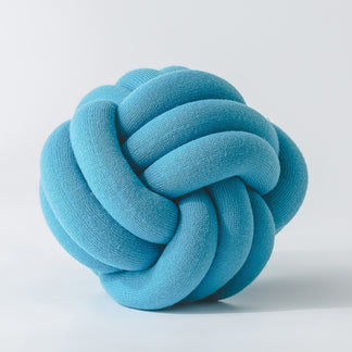 Elegant Vibrant Woven Knot Round Ball Cushions | Harmony Gallery