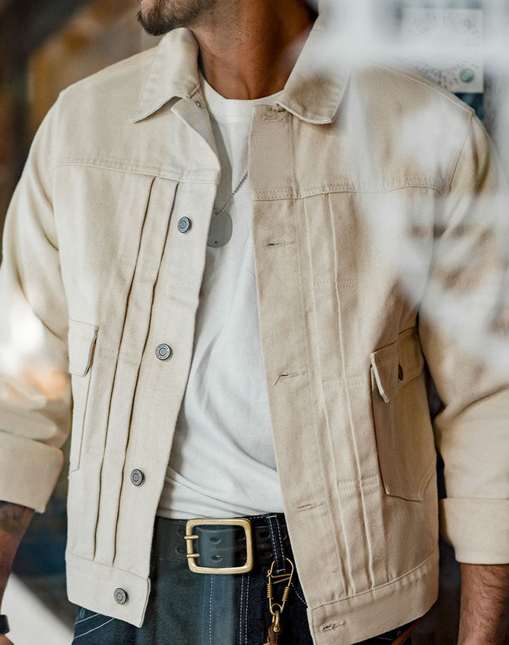 American Second-Generation Denim Washed Men's Coat | Harmony Gallery