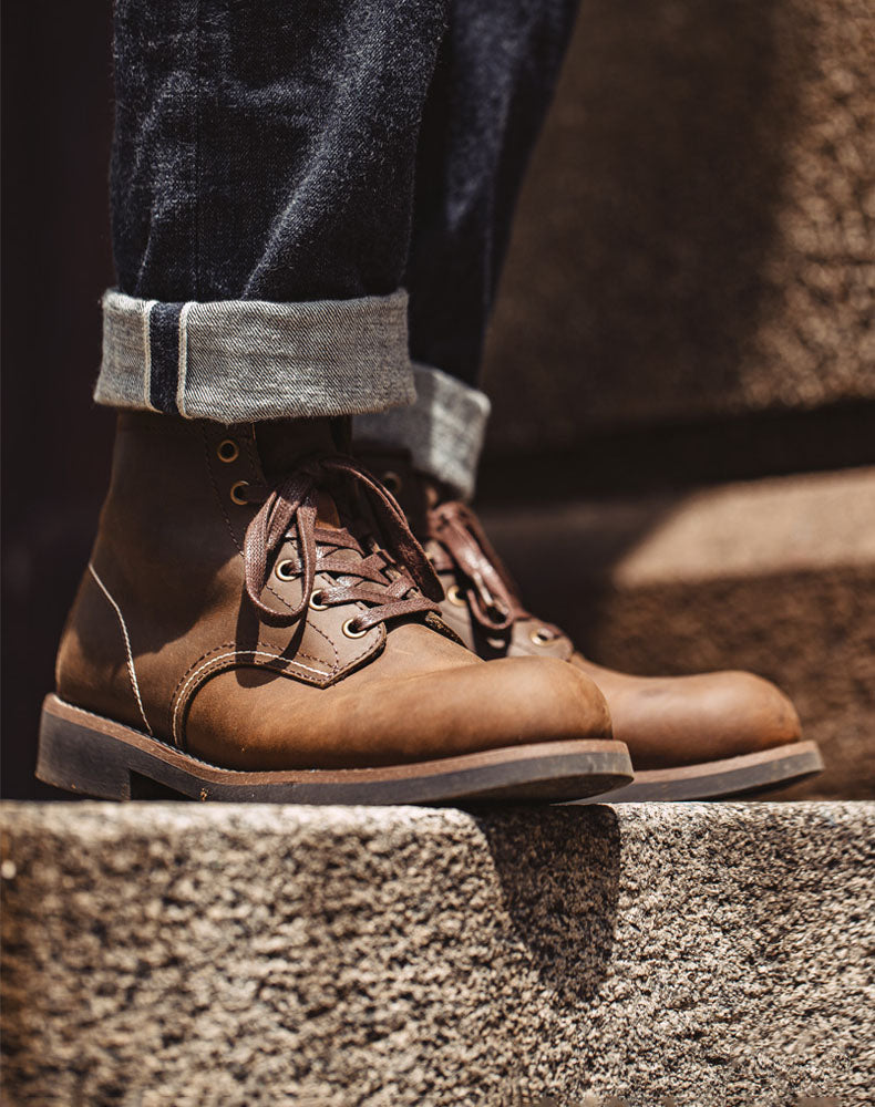 American Retro Beckman 9011 Leather Outdoor Martin Men's Boot | Harmony ...