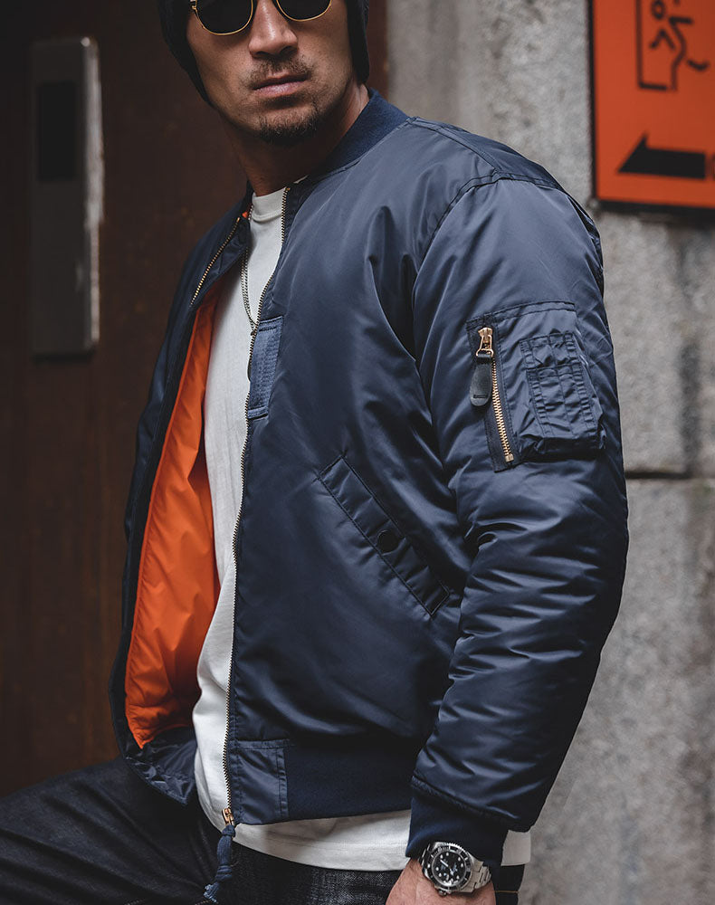 American Air Force MA1 Bomber Baseball Men's Jacket | Harmony Gallery