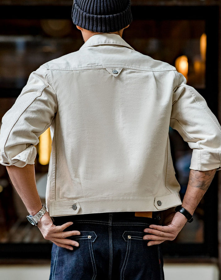 American Second-Generation Denim Washed Men's Coat | Harmony Gallery