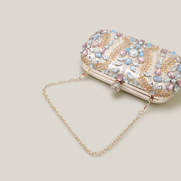 Pastel Rhinestone Banquet High-End Evening Clutch Bag | Harmony Gallery
